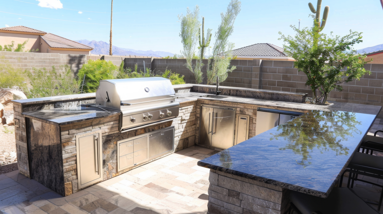 The Best Choice for Outdoor Kitchens - Phillips Stoneworks